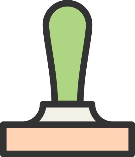 Postal stamp icon simple style Royalty Free Vector Image