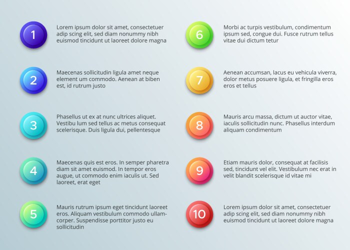 Infographic Bullets Vector Images (over 2,100)