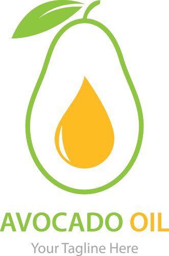 Avocado logo Royalty Free Vector Image - VectorStock