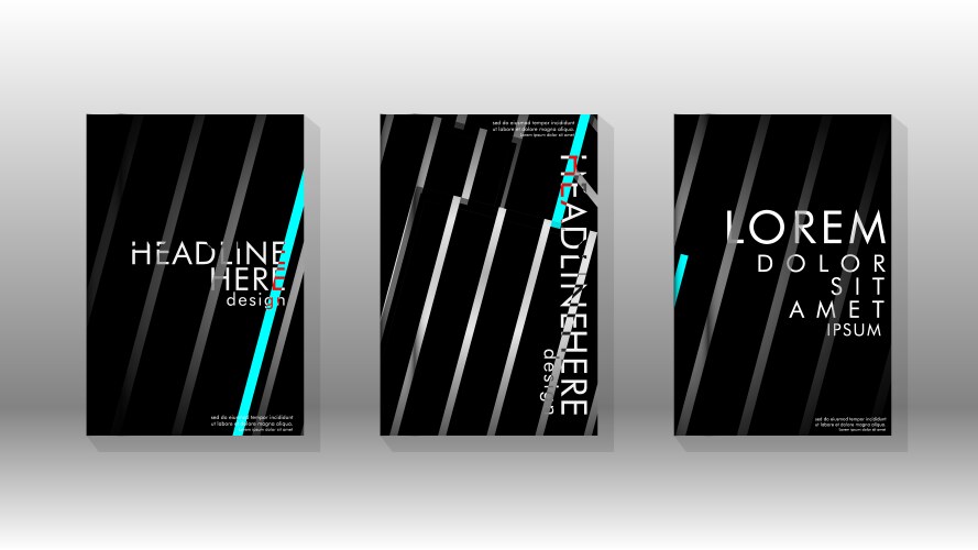 Modern background design collection book cover Vector Image
