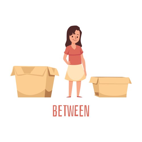 Preposition Between Vector Images (over 340)