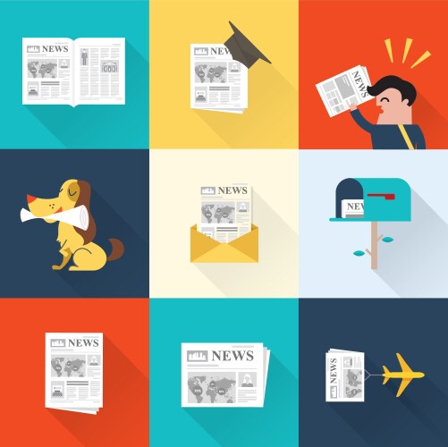 Newspaper Royalty Free Vector Image - VectorStock