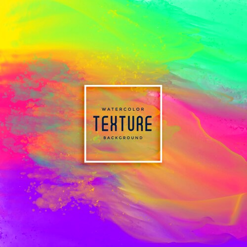 Vibrant watercolor flow texture background Vector Image