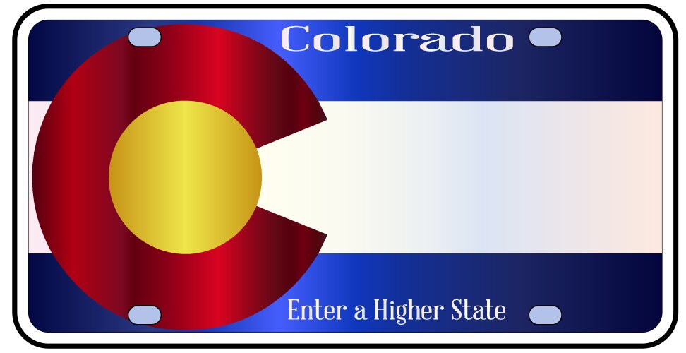 Colorado License Plate Vector Images (54)