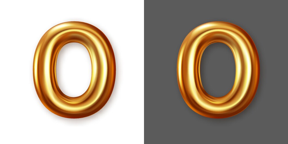 Metallic gold alphabet letter symbol - i Vector Image