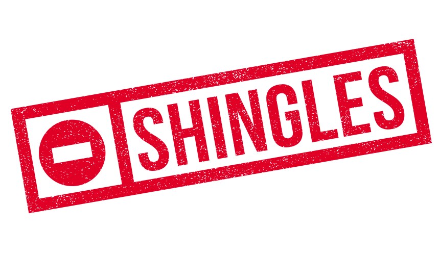 Shingles rubber stamp Royalty Free Vector Image