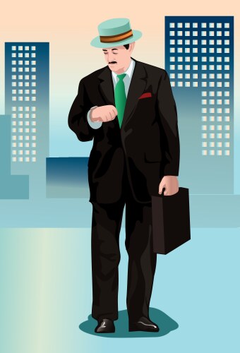 Business man set Royalty Free Vector Image - VectorStock