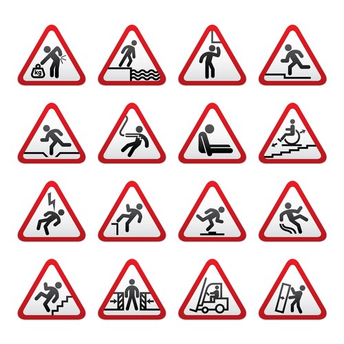 Safety signs Vector Images & Graphics for Commercial Use | VectorStock
