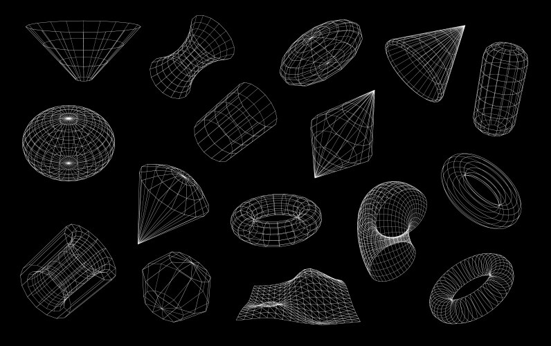 Diamond Wireframe Vector Images (over 1,100)