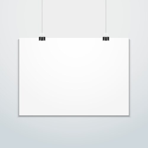 Empty poster template Royalty Free Vector Image