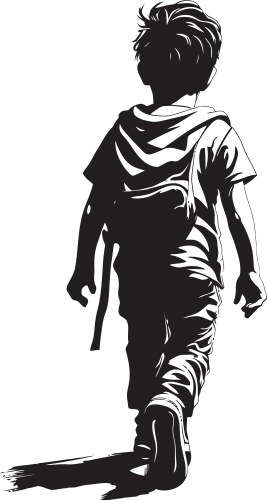 Child Walking Silhouette Vector Images (over 5,100)