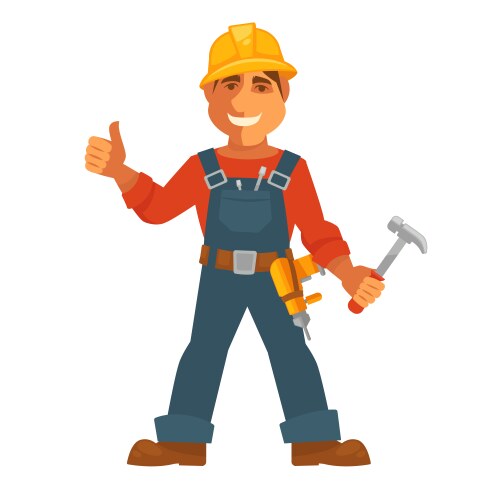 Builder Royalty Free Vector Image - VectorStock