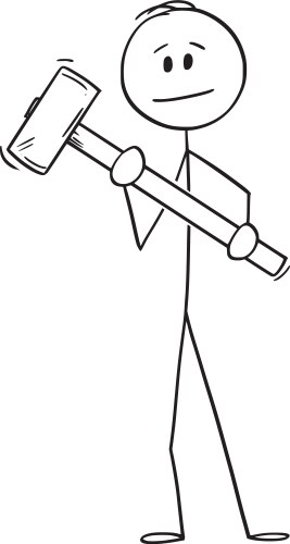 Stick figure construction building Vector Images & Graphics for ...