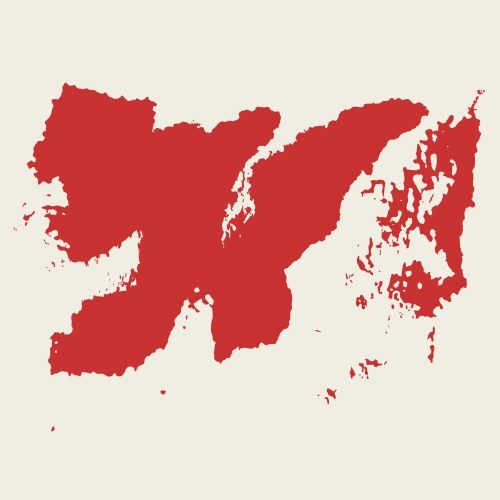 Indonesia flag grunge style on gray background Vector Image