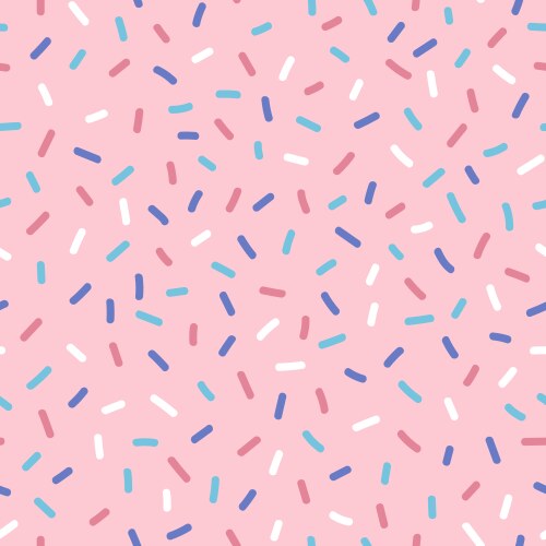 Pink confetti sprinkles seamless pattern Vector Image
