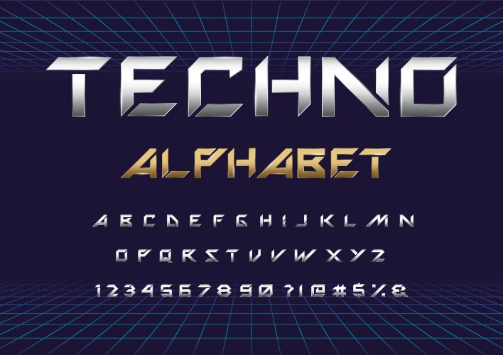 Stylized font Royalty Free Vector Image - VectorStock