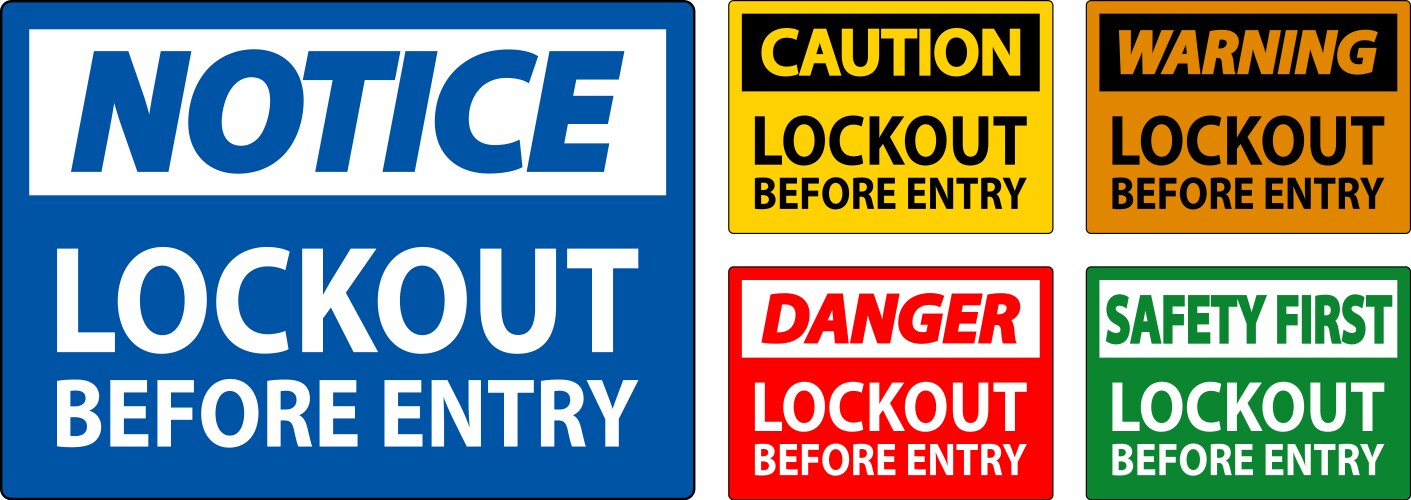 Lockout Tagout Vector Images (8)