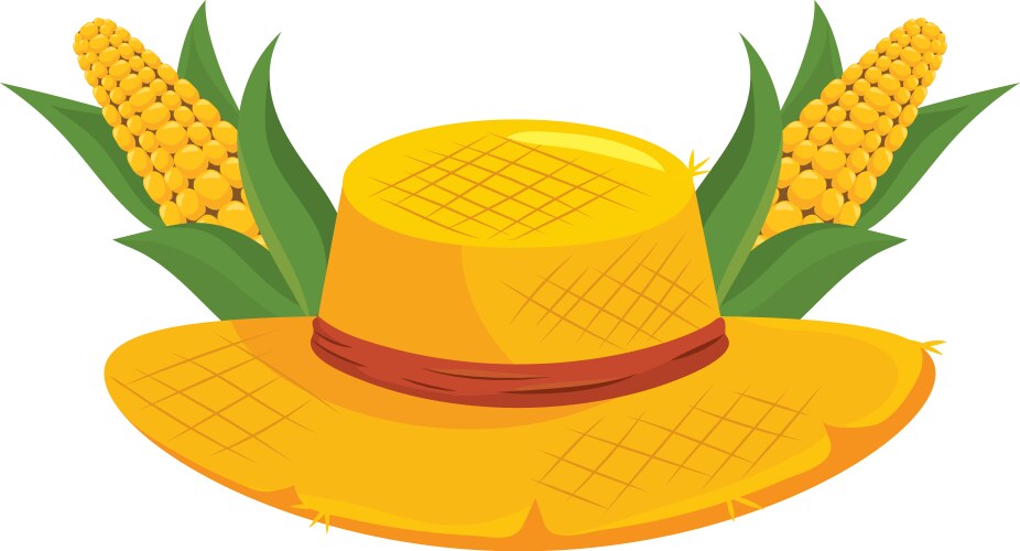 Farm hat cartoon Royalty Free Vector Image - VectorStock