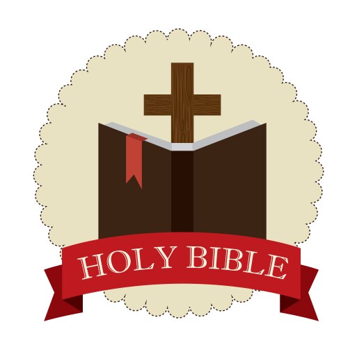 Holy bible design Royalty Free Vector Image - VectorStock