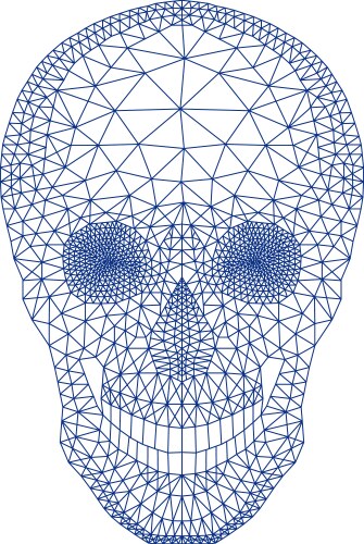 Triangle Skull Horror Vector Images (over 500)