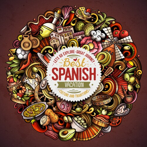 Spanish Cartoon Journey Vector Images (over 250)