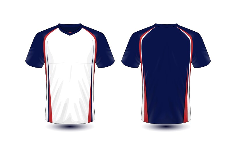 Blue and white layout e-sport t-shirt design Vector Image
