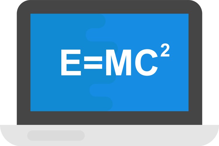 Scientific formulas mathematics and physics Vector Image
