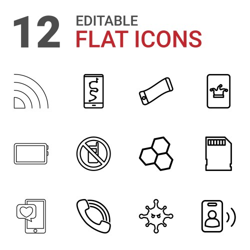 33 cell icons Royalty Free Vector Image - VectorStock