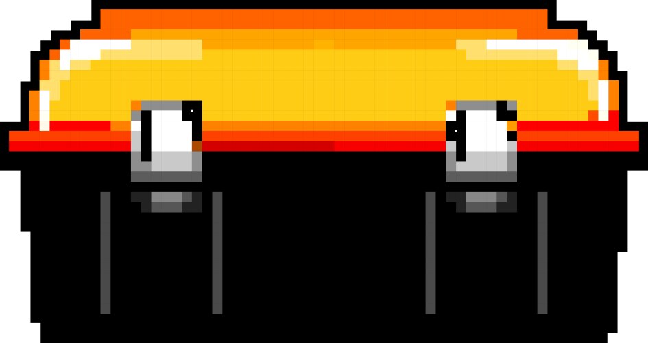 Carpenter hammer tool game pixel art Royalty Free Vector