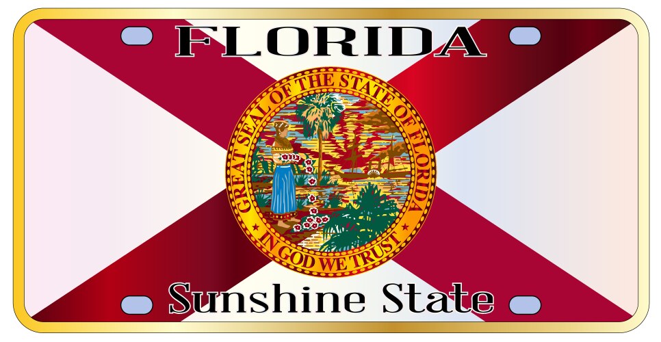 Florida License Plate Vector Images (45)