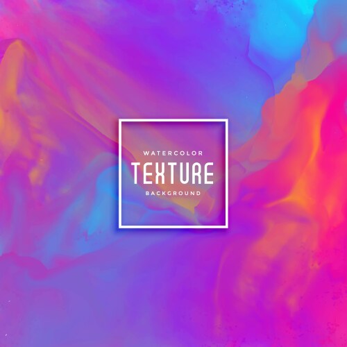 Vibrant watercolor flow texture background Vector Image