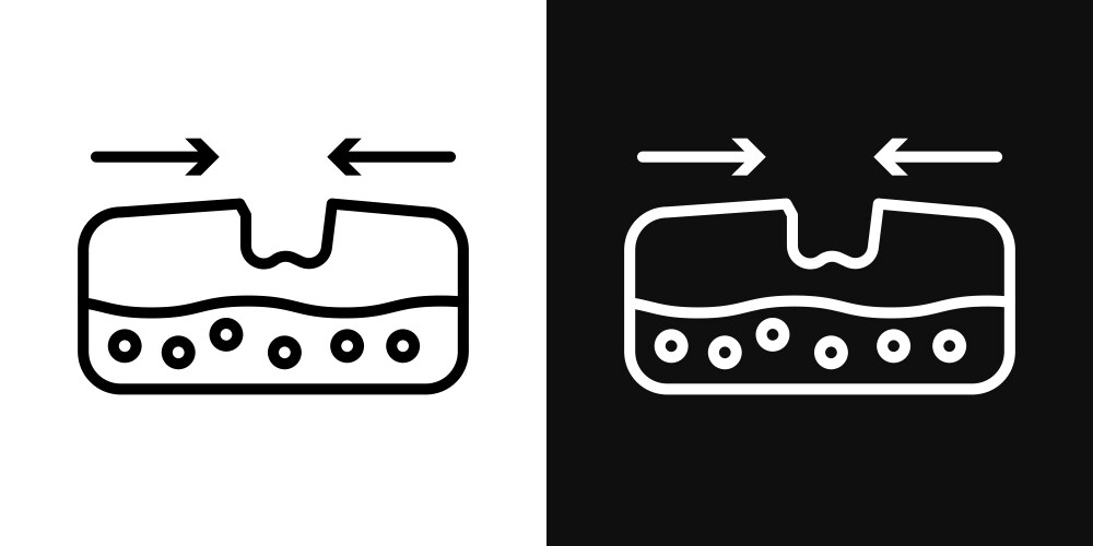 Skin healing icon set acne heal process symbol Vector Image
