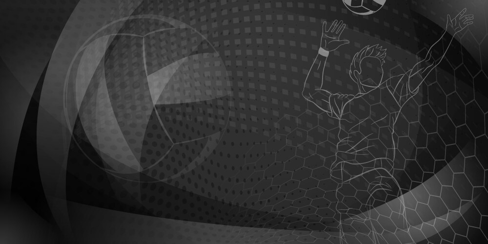 Volleyball themed background Royalty Free Vector Image