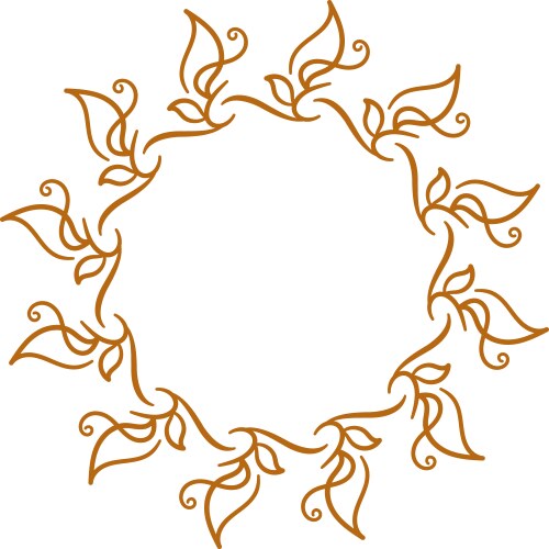 Circle ornament logo Royalty Free Vector Image