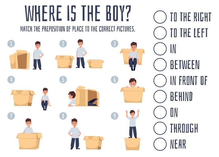 Preposition Between Vector Images (over 340)