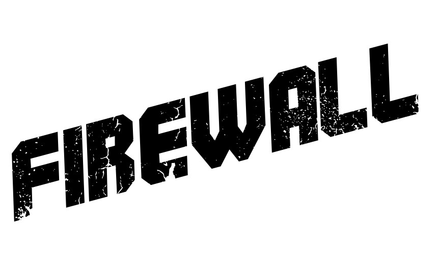 Firewall rubber stamp Royalty Free Vector Image