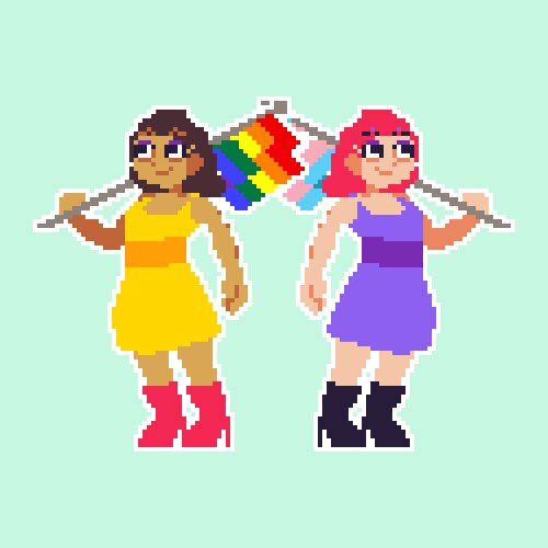Pixel Art Gay Vector Images (93)