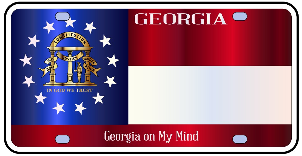 Vehicle registration plate Royalty Free Vector Image