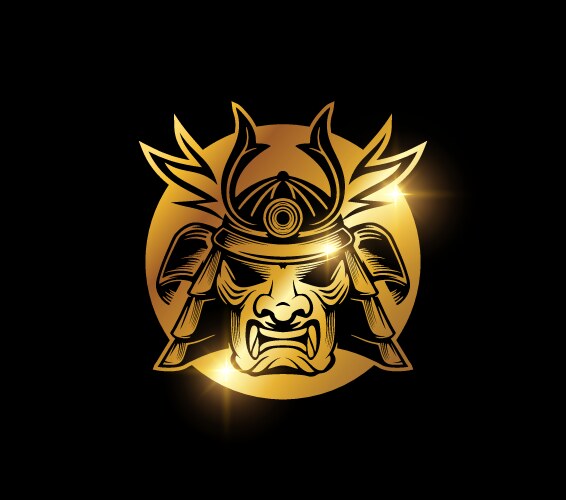 Golden medieval armor helmet icon Royalty Free Vector Image