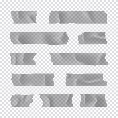 Adhesive tape sticky paper strip Royalty Free Vector Image