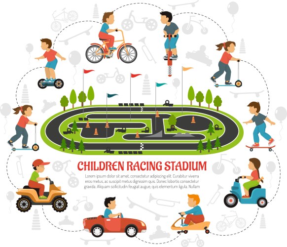 Children Playing on the Road Vector Images (over 3,600)