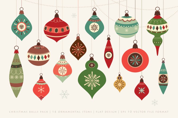 Christmas elements pattern Royalty Free Vector Image