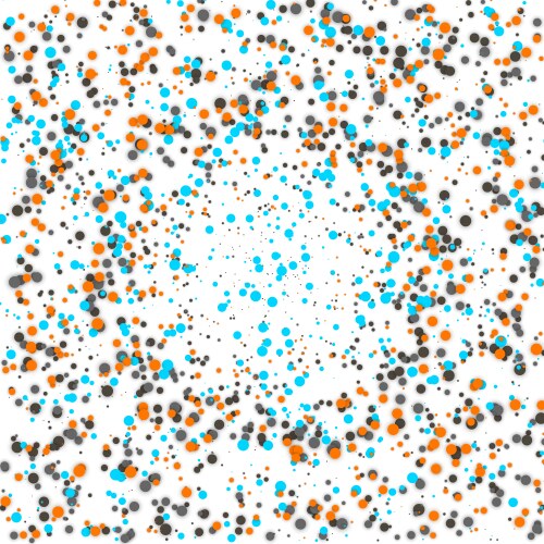 Colorful confetti effect Royalty Free Vector Image