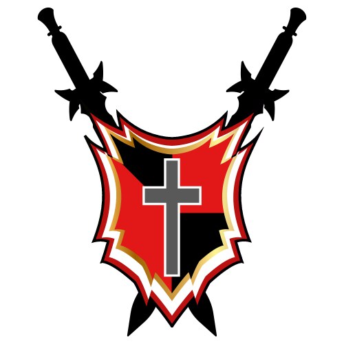 Templar shield icon Royalty Free Vector Image - VectorStock