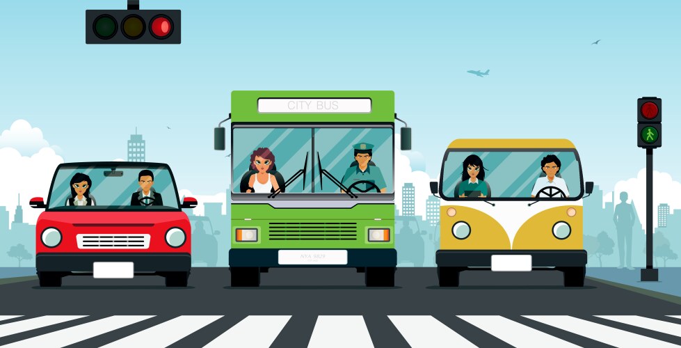 Traffic light Royalty Free Vector Image - VectorStock