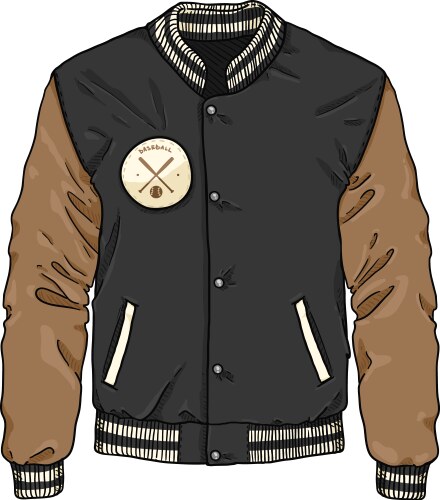 Baseball jacket template Vector Images & Graphics for Commercial Use ...