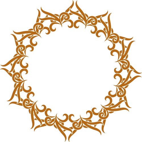 Circle ornament logo Royalty Free Vector Image