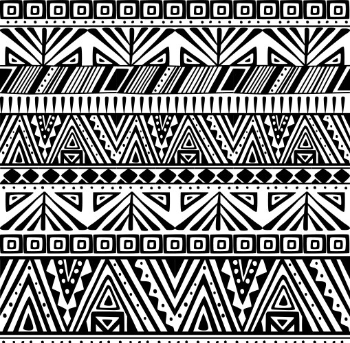 Seamless tribal texture Royalty Free Vector Image