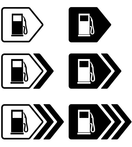 Gas station pointer Royalty Free Vector Image - VectorStock