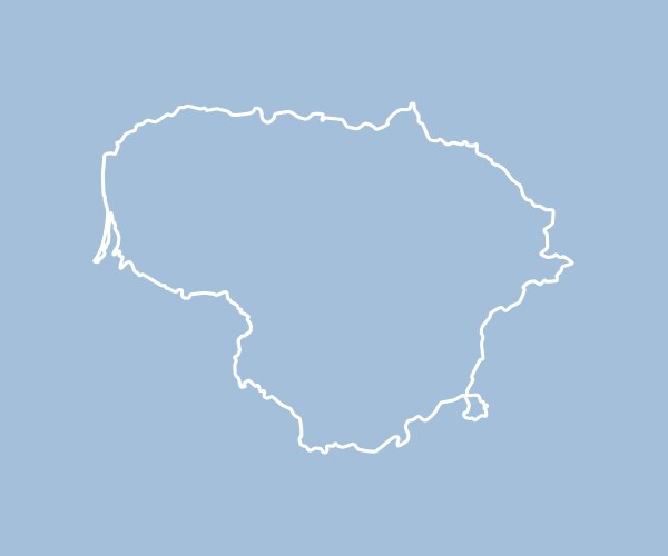 Lithuania Contour Map Vector Images (over 450)